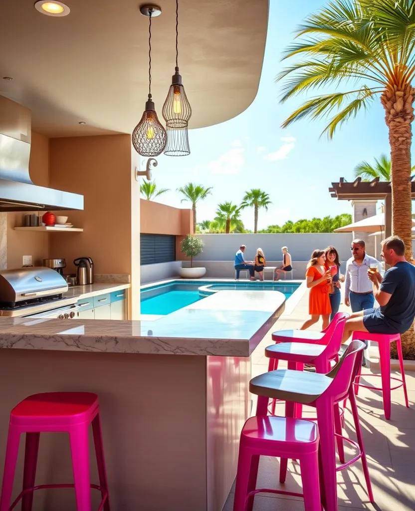 15 Stunning Pool House Kitchen Designs That'll Make You Want to Dive ...